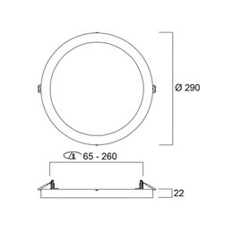 Sylvania LED-Deckenleuchte START 5in1, wei&szlig;, &Oslash; 29 cm, CCT, dimmbar