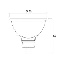 Sylvania LED-Leuchtmittel SUPERIA RETRO GU5.3 MR16 5 W 865 480 lm dim