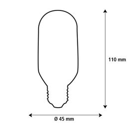 Segula LED Fire Flame Line E27 0,6W Tube rauch 1800K Deko