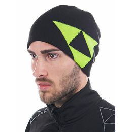 Fischer Beanie in Schwarz/ Neongr&uuml;n - 39% | Damen-muetzen-caps