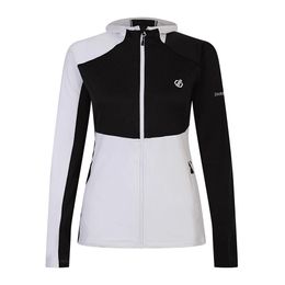 Dare 2b Trainingsjacke "Convey II" in Wei&szlig;/ Schwarz - 73% | Gr&ouml;&szlig;e 42 | Damen-outdoorjacken