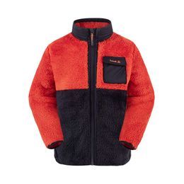 Kamik Teddy-Fleecejacke "Shep" in Rot/ Schwarz - 33% | Gr&ouml;&szlig;e 122 | Kids-fleecejacken-fleecepullover