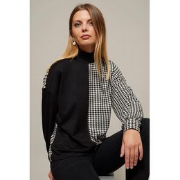 Cool & Sexy Bluse in Schwarz/ Wei&szlig; - 63% | Gr&ouml;&szlig;e M | Damen-blusen