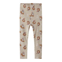 name it Leggings "Sanina" in Beige - 44% | Gr&ouml;&szlig;e 104 | Kinderhosen