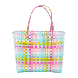 Overbeck and Friends Shopper "Tammy" in T&uuml;rkis/ Pink - (B)46 x (H)35 x (T)32 cm - 10% | Damen-taschen