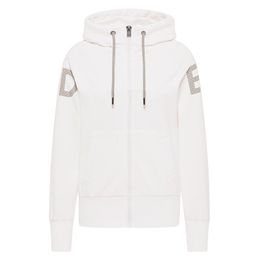 ELBSAND Sweatjacke "Kalea" in Wei&szlig; - 48% | Gr&ouml;&szlig;e M | Damen-sweatshirts-jacken