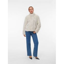 V&eacute;ro Moda Vero Moda Kunstpelzjacke "Monroe Short" in Creme - 44% | Gr&ouml;&szlig;e XL | Damenjacken