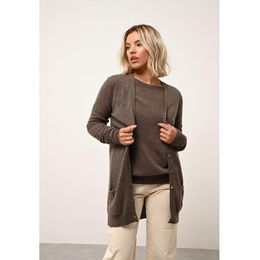 Just Cashmere Kaschmir-Cardigan "Chelsea" in Braun - 63% | Gr&ouml;&szlig;e XL | Damen-pullover-cardigans