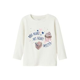 name it Longsleeve in Wei&szlig; - 23% | Gr&ouml;&szlig;e 104 | Kinder-longsleeves