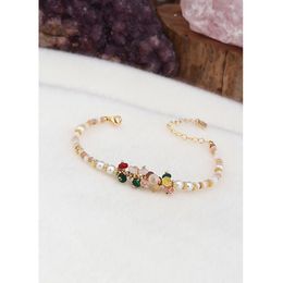 L'Atelier de Gaia Vergold. Armband mit Perlen und Edelsteinen - 83% | Schmuck