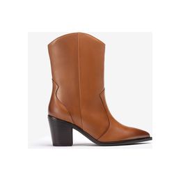 Unisa Leder-Cowboy Boots in Hellbraun - 75% | Gr&ouml;&szlig;e 40 | Stiefeletten