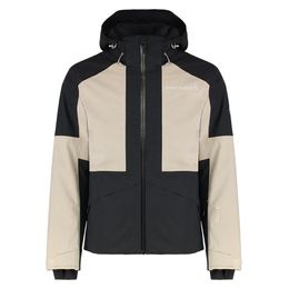 Fischer Ski-/ Snowboardjacke "Explorer" in Beige/ Schwarz - 59% | Gr&ouml;&szlig;e 3XL | Herren-outdoorjacken