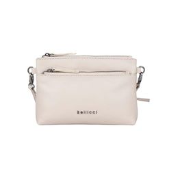 Bellicci Leder-Umh&auml;ngetasche "Sicilia" in Creme - (B)22,5 x (H)16 x (T)5 cm - 54% | Damen-taschen