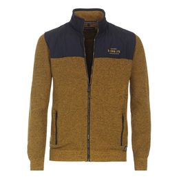 Casamoda Cardigan in Hellbraun/ Dunkelblau - 52% | Gr&ouml;&szlig;e L | Herren-pullover-cardigans