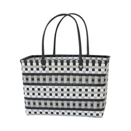 Overbeck and Friends Shopper ''Kara'' in Schwarz/ Grau - (B)43 x (H)28 x (T)23 cm - 18% | Damen-taschen