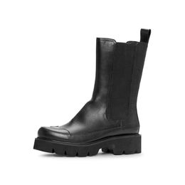 Ilse Jacobsen Leder-Chelsea-Boots in Schwarz in Schwarz - 70% | Gr&ouml;&szlig;e 39 | Stiefeletten