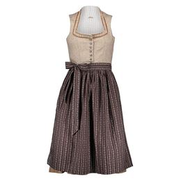 Almsach Dirndl in Beige/ Braun - 50% | Gr&ouml;&szlig;e 44 | Damen-dirndl