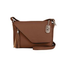 Anna Morellini Leder-Umh&auml;ngetasche "Lola" in Braun - (L)24 x (B)6 x (H)18 cm - 70% | Damen-taschen