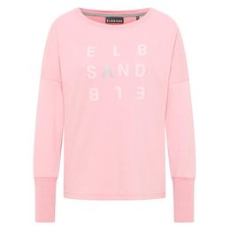 ELBSAND Longsleeve "Ingaria" in Rosa - 48% | Gr&ouml;&szlig;e S | Damen-tops