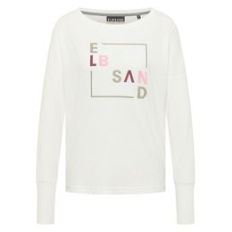 ELBSAND Longsleeve "Iruna" in Wei&szlig; - 48% | Gr&ouml;&szlig;e L | Damen-tops