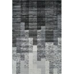 deco Rugs & Carpet Kurzflor-Teppich "Double" in Grau - 65% | Gr&ouml;&szlig;e 80x150 cm |