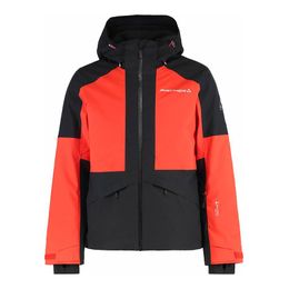 Fischer Ski-/ Snowboardjacke "Explorer" in Orange/ Schwarz - 64% | Gr&ouml;&szlig;e 3XL | Herren-outdoorjacken