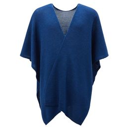 Lanerossi Poncho ''Asia'' in Blau - (L)160 x (B)108 cm - 36% | Damenjacken