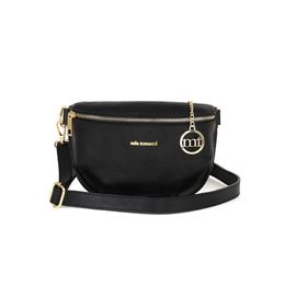 Mia Tomazzi Leder-Brustbeutel "Eginardo" in Schwarz - (B)23 x (H)17 x (T)8 cm - 75% | Damen-koffer-reisegepaeck