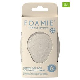 Foamie 4er-Set: Reise-Seifenschale "Travel Buddy" in Beige/ Blau - 79% | Badezimmer-accessoires