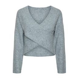 Pieces Pullover 'PCNANU' Damen Gr&ouml;&szlig;e L graumeliert