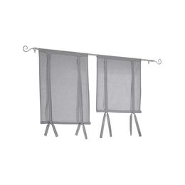 HEINE HOME B&auml;ndchenrollo in Grau - 40% | Gr&ouml;&szlig;e 100x100 cm | Gardinen-vorhaenge