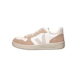 Veja Leder-Sneakers "V 10" in Wei&szlig;/ Beige - 17% | Gr&ouml;&szlig;e 43 | Herrensneakers