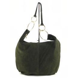 Amara Leder-Shopper "Rosita" in Gr&uuml;n - (B)46 x (H)35 x (T)7 cm - 73% | Damen-taschen