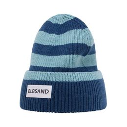 ELBSAND Beanie "Norid" in Dunkelblau/ Hellblau - 47% | Damen-muetzen-caps