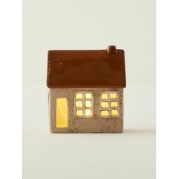 Bella Maison Dekoobjekt mit LED-Beleuchtung in Beige/ Braun- (B)11 x (H)12 x (T)6 cm - 42% | Lichterketten-dekobeleuchtung