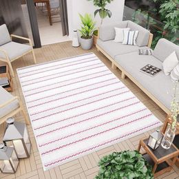 Carpet City Outdoorteppich &raquo;Outdoor 720&laquo; rechteckig 5 mm H&ouml;he In- und Outdoor geeignet, Geo-Muster, Wohnzimmer, Balkon, Terrasse grau Polypropylen (PP)