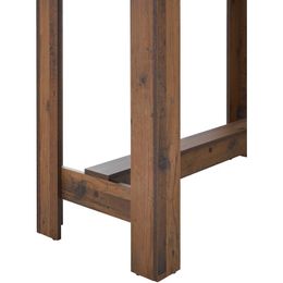 Stolkom Bartisch &raquo;Modesto K&uuml;chentisch, Bistrotisch, Stehtisch K&uuml;che, BxHxT 115x103x50 cm&laquo; Groz&uuml;gige Fl&auml;che, Stabiler Halt, Tischplatte melaminbeschichtet grau