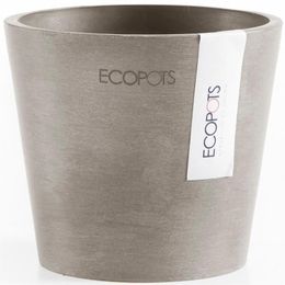 Ecopots Blumentopf &raquo;Amsterdam Mini 10,5 Taupe&laquo; f&uuml;r den Innenbereich grau Kunststoff