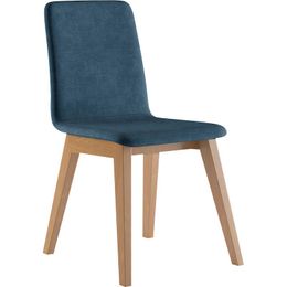 Inosign Stuhl &raquo;Sandy&laquo; () 2 Stk.mit verschiedenen Stuhlbeinfarben und Farbvarianten, Sitzh&ouml;he 47 cm blau Polyester