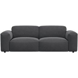 FLEXLUX 2,5-Sitzer &raquo;Lucera Sofa, super bequem durch hochwertigen Sitzaufbau mit Kaltschaum&laquo; modern & anschmiegsam, Designsofa grau 100% Polyester