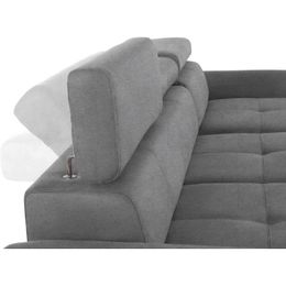 exxpo - sofa fashion Ecksofa &raquo;Maretto, bequem & komfortabel, bodenfrei, Breite 257cm, L-Form&laquo; inkl. Kopf- bzw. R&uuml;ckenverstellung, wahlweise mit 