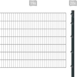 Arvotec Einstabmattenzaun &raquo;ESSENTIAL 140 zum Aufschrauben&laquo; Zaunh&ouml;he 140 cm, Zaunl&auml;nge 2 - 60 m grau Kunststoff, Stahl