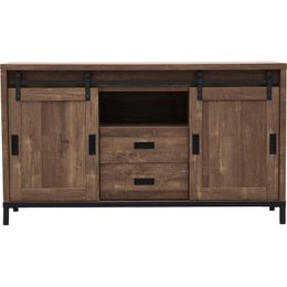 OMG Design Sideboard &raquo;Stanley&laquo; in zwei Breiten, mit viel Stauraum braun Spanplatte