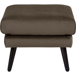 OTTO home Hocker &raquo;Bille&laquo; mit Eiche-Beinen, Design by Morten Georgsen braun Struktur (100% Polyester);Struktur fein (100% Polyester);Samtoptik (100% 