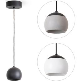 Paco Home Pendelleuchte &raquo;CLEO&laquo; Warmwei&szlig; LED Pendelleuchte Wohnzimmer H&auml;ngelampe Esszimmer K&uuml;chenlampe Kugel wei&szlig;