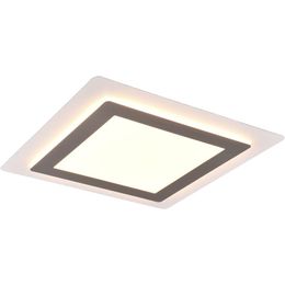 Trio Leuchten LED Deckenleuchte &raquo;MORGAN, quadratische Deckenlampe 45x45cm, dimmbar, CCT, Memoryfunktion&laquo; LED-Board 1 Stk. warmwei&szlig; - kaltwei&szlig; 