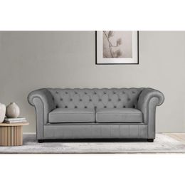 Home Affaire 3-Sitzer &raquo;CHARENTE, optionale Schlafsofa, Chesterfield-Sofa, Bettfunktion&laquo; mit edler Knopfheftung und typischen Armlehnen, B/T/H 198/89/
