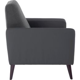 exxpo - sofa fashion Sessel &raquo;Samso, Loungesessel mit tollem Sitzkomfort&laquo; Komfortsitzh&ouml;he 49cm grau