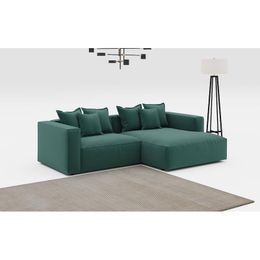 COTTA Ecksofa &raquo;Cowboy L-Form&laquo; mit 6 Kissen, kubisches Sofa gr&uuml;n 100% POLYESTER (PES)