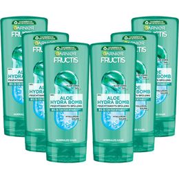Garnier Haarsp&uuml;lung &raquo; Fructis Aloe Hydra Bomb Sp&uuml;lung&laquo; F&uuml;r geschmeidiges Haar gr&uuml;n Ohne Silikone, f&uuml;r ein nat&uuml;rliches Hautgef&uuml;hl